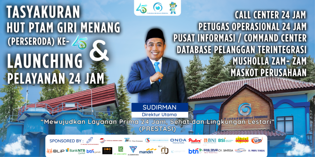 Beri Pelayanan Maksimal, PTAM Giri Menang Luncurkan Program Pelayanan ...